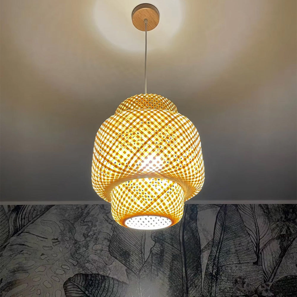 Luminária Pendente Bambu Nature Nest